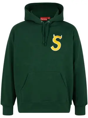Supreme Logo Drawstring Hoodie - Green