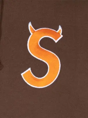 Supreme Logo Hoodie - Brown
