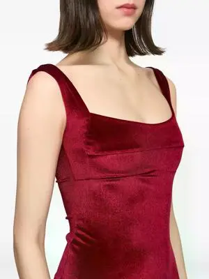 ATU BODY COUTURE Velvet Mermaid Maxi Gown - Red