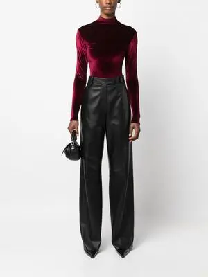 ATU BODY COUTURE Velvet Bodysuit - Red
