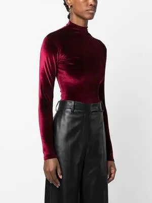 ATU BODY COUTURE Velvet Bodysuit - Red