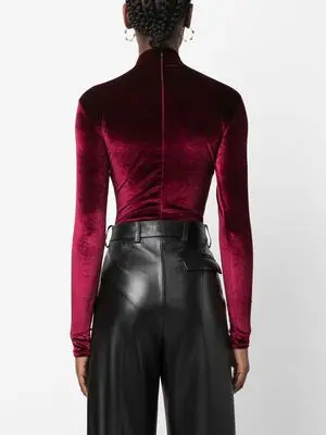 ATU BODY COUTURE Velvet Bodysuit - Red