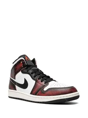 JORDAN Air 1 Mid Se Wear-away Sneakers - Black