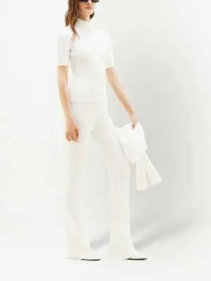COURREGES Reediton Ribbed Flared Trousers - White