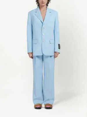 Marni Single-breasted Wool Blazer - Blue