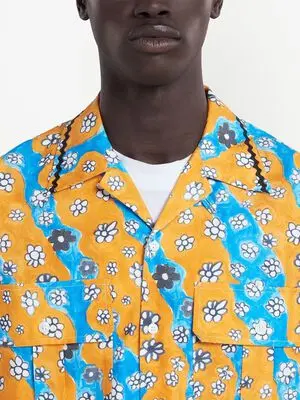 Marni Daisy-print Patch-pocket Shirt