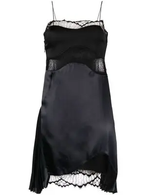 Victoria Beckham Lace-detail Satin Slip Dress