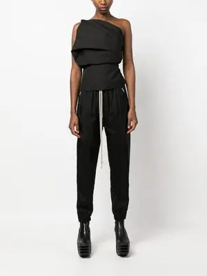 Rick Owens Tapered Drawstring Track Trousers