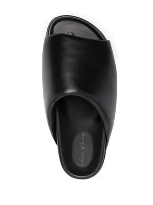 Rick Owens Granolas Padded Slides - Black