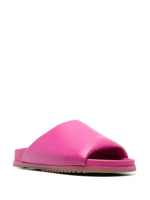 Rick Owens Granolas Leather Slides - Pink