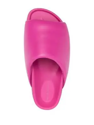 Rick Owens Granolas Leather Slides - Pink