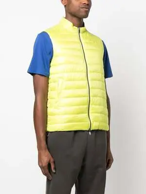 Herno Quilted Reversible Down Gilet - Yellow
