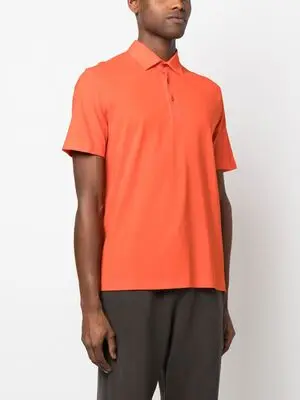 Herno Short-sleeved Polo Shirt - Orange