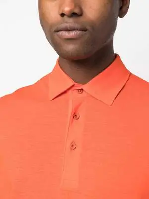 Herno Short-sleeved Polo Shirt - Orange