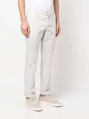 DONDUP Straight-leg Chino Trousers - Grey