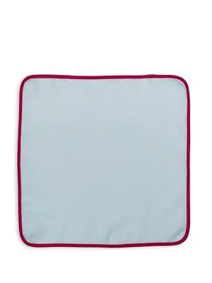 La DoubleJ Contrast Trimming Napkin Two-piece Set - Blue