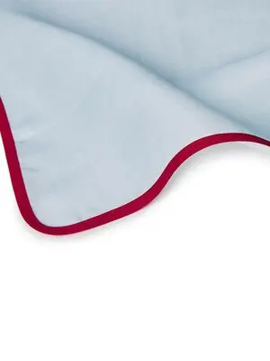La DoubleJ Contrast Trimming Napkin Two-piece Set - Blue