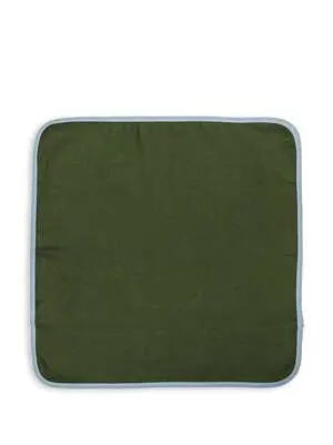 La DoubleJ Contrast Trimming Napkin Two-piece Set - Green