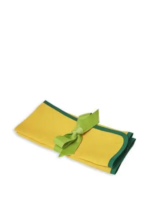 La DoubleJ Set Of Two Linen Napkins - Yellow