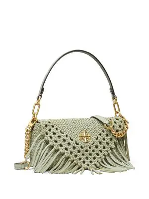 Tory Burch Kira Leather Fringe Shoulder Bag
