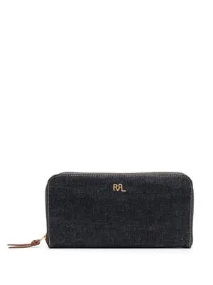 Ralph Lauren Logo-plaque Denim Wallet