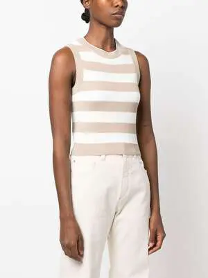 Brunello Cucinelli Striped Knitted Vest