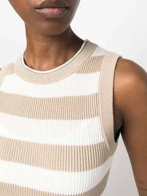 Brunello Cucinelli Striped Knitted Vest