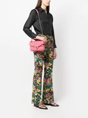 Sandro Matelassé-effect Shoulder Bag