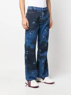 Off-White Camouflage-print Carpenter Jeans