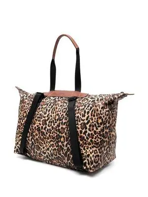 Longchamp X D'heygere Leopard-print Travel Bag