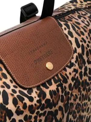 Longchamp X D'heygere Leopard-print Travel Bag