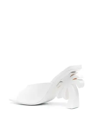 Palm Angels Palm Beach Heel Sandals - White