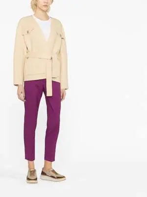 Maje Belted Wool Blend Wrap Jacket