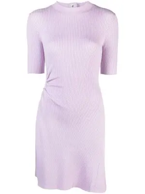 Maje Reine Ribbed-knit Minidress
