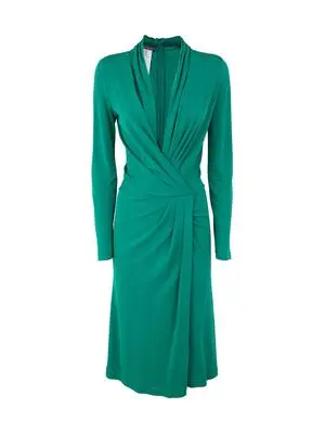 Alberta Ferretti Wrap Midi Dress