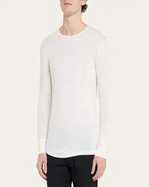 Zimmerli Wool-silk Crewneck T-shirt