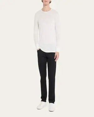 Zimmerli Wool-silk Crewneck T-shirt