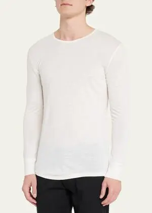 Zimmerli Wool-silk Crewneck T-shirt