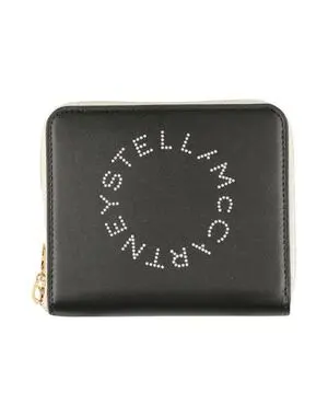 Stella McCartney Woman Wallet Blush Size - Textile Fibers Black