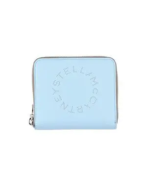 Stella McCartney Woman Wallet Blush Size - Textile Fibers Blue