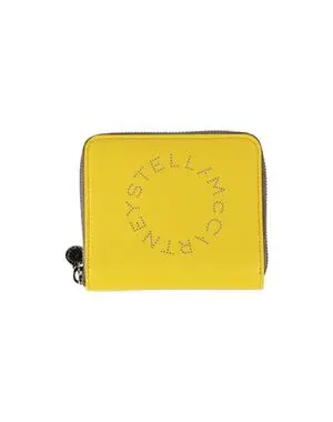 Stella McCartney Woman Wallet Blush Size - Textile Fibers Yellow