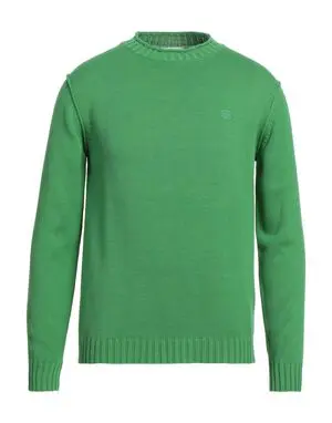 BALLANTYNE Knitted Crewneck Sweater Light Green