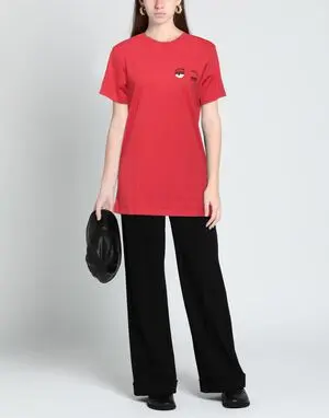 CHIARA FERRAGNI Cotton T-shirt - Red