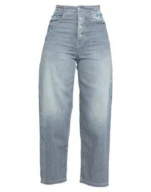 DEPARTMENT 5 Striped Denim Mom Jeans