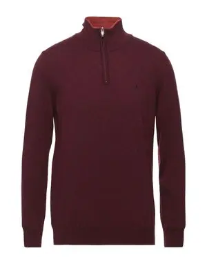 BROOKSFIELD Turtleneck Virgin Wool Burgundy