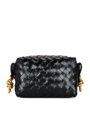 Bottega Veneta Mini Loop Bag - Black & Muse Brass