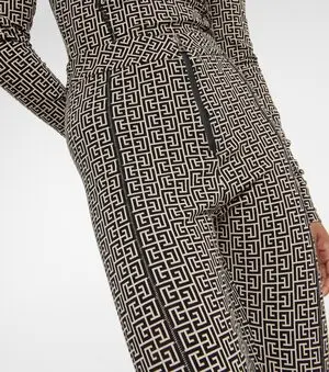 Balmain Monogram Knit Leggings