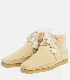 TOTEME Lace-up Suede Moccasins
