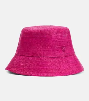 Ruslan Baginskiy Straw Bucket Hat - Pink