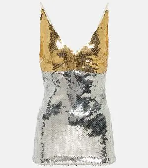 Victoria Beckham Sequin Embellished Top